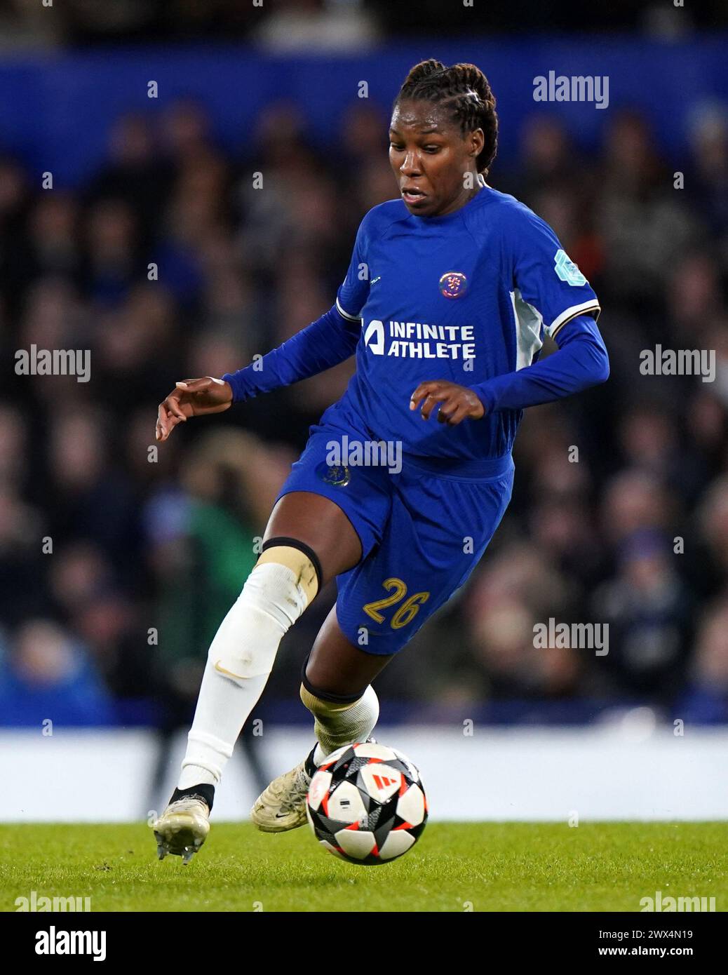 Chelsea's Kadeisha Buchanan during the UEFA Women's Champions League quarter-final second leg ...