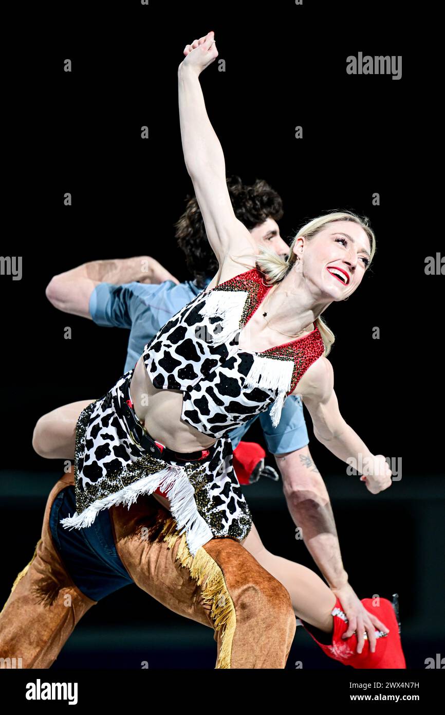Piper GILLES & Paul POIRIER (CAN), during Exhibition Gala, at the ISU ...