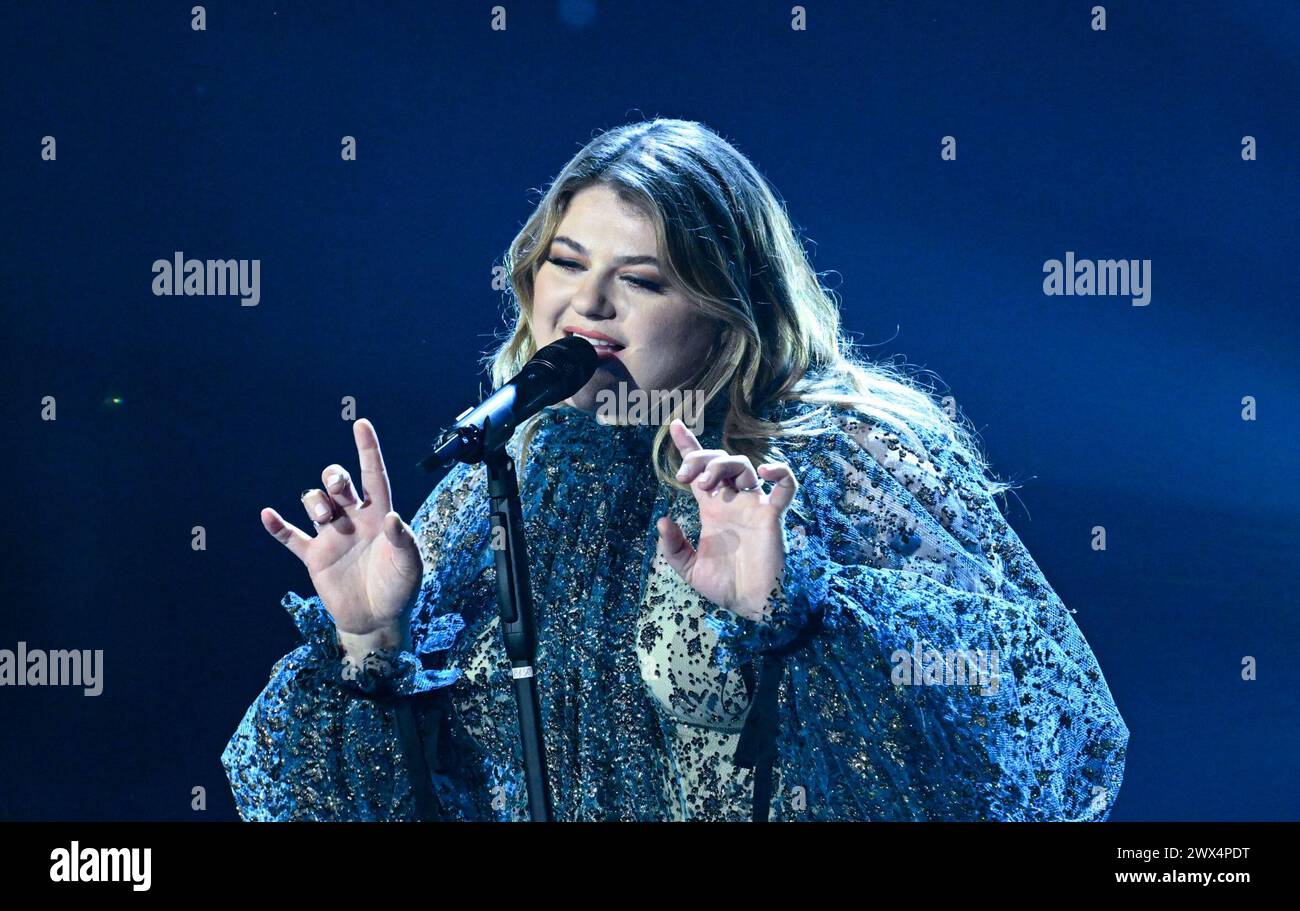 Berlin, Germany. 27th Mar, 2024. Singer Alina Wichmann is in the studio ...