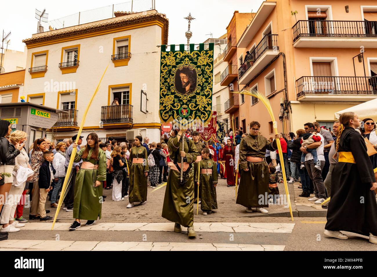 Andalucía, Spain. Easter week in Almuneca, Spain commences with the ...