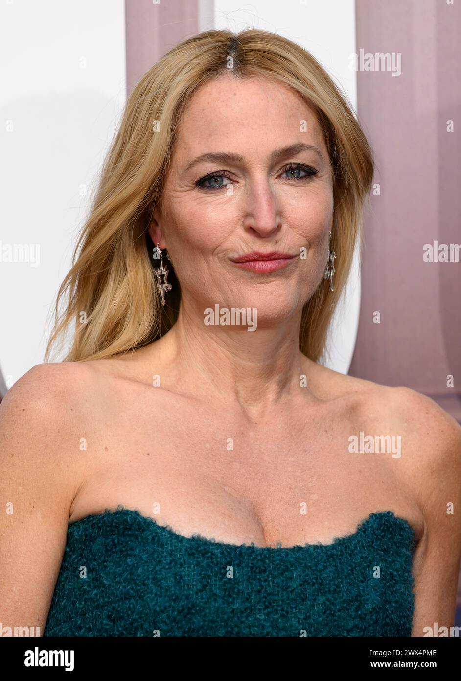 London, UK. March 27th, 2024. Gillian Anderson arriving at the Scoop ...