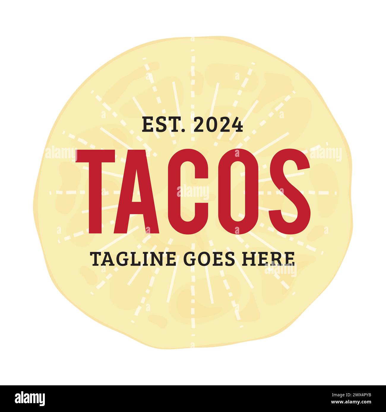Tacos Restaurant Round Logo Stock Vector Image & Art - Alamy