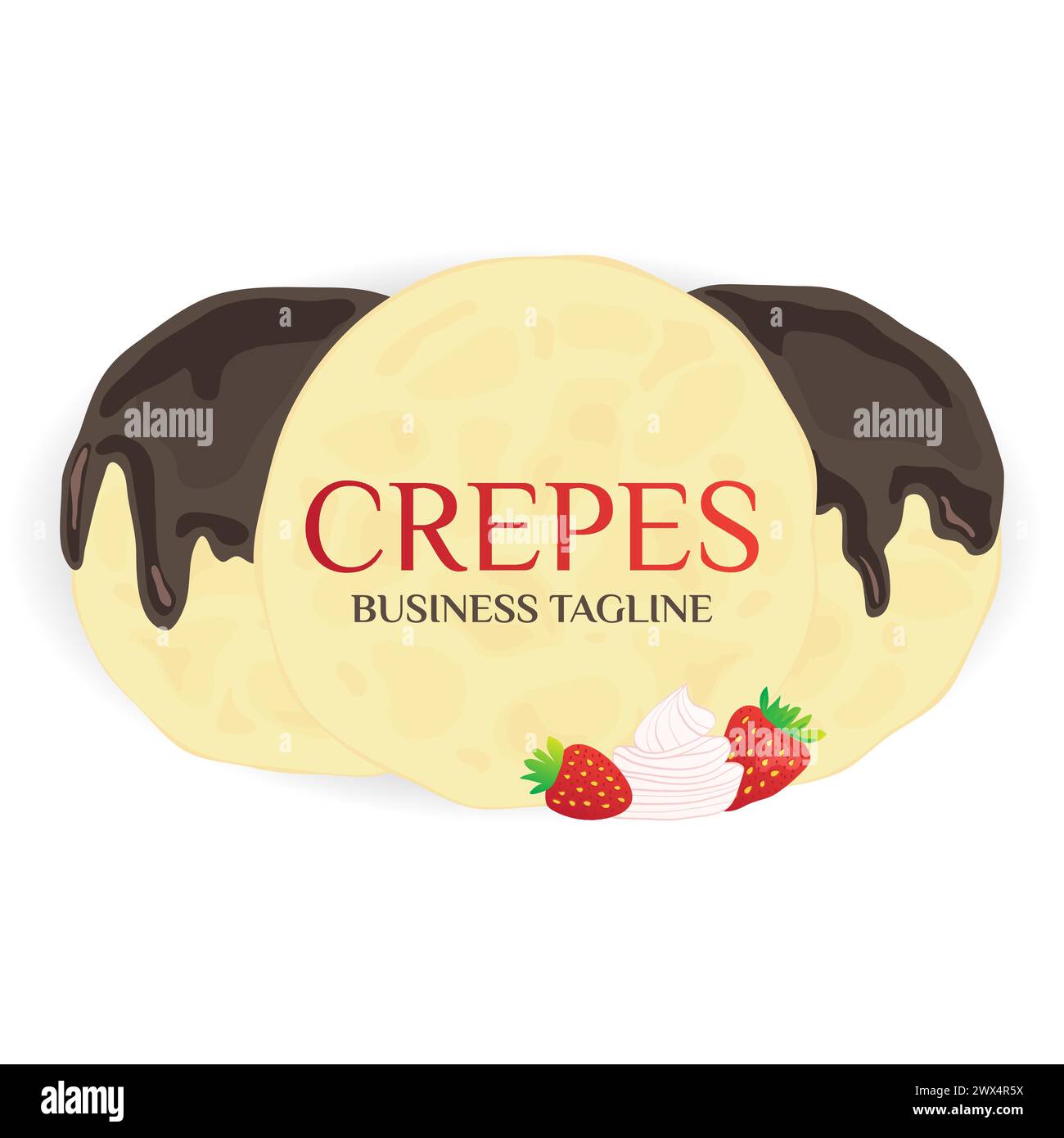 Crepes or Pancakes Logo Stock Vector Image & Art - Alamy