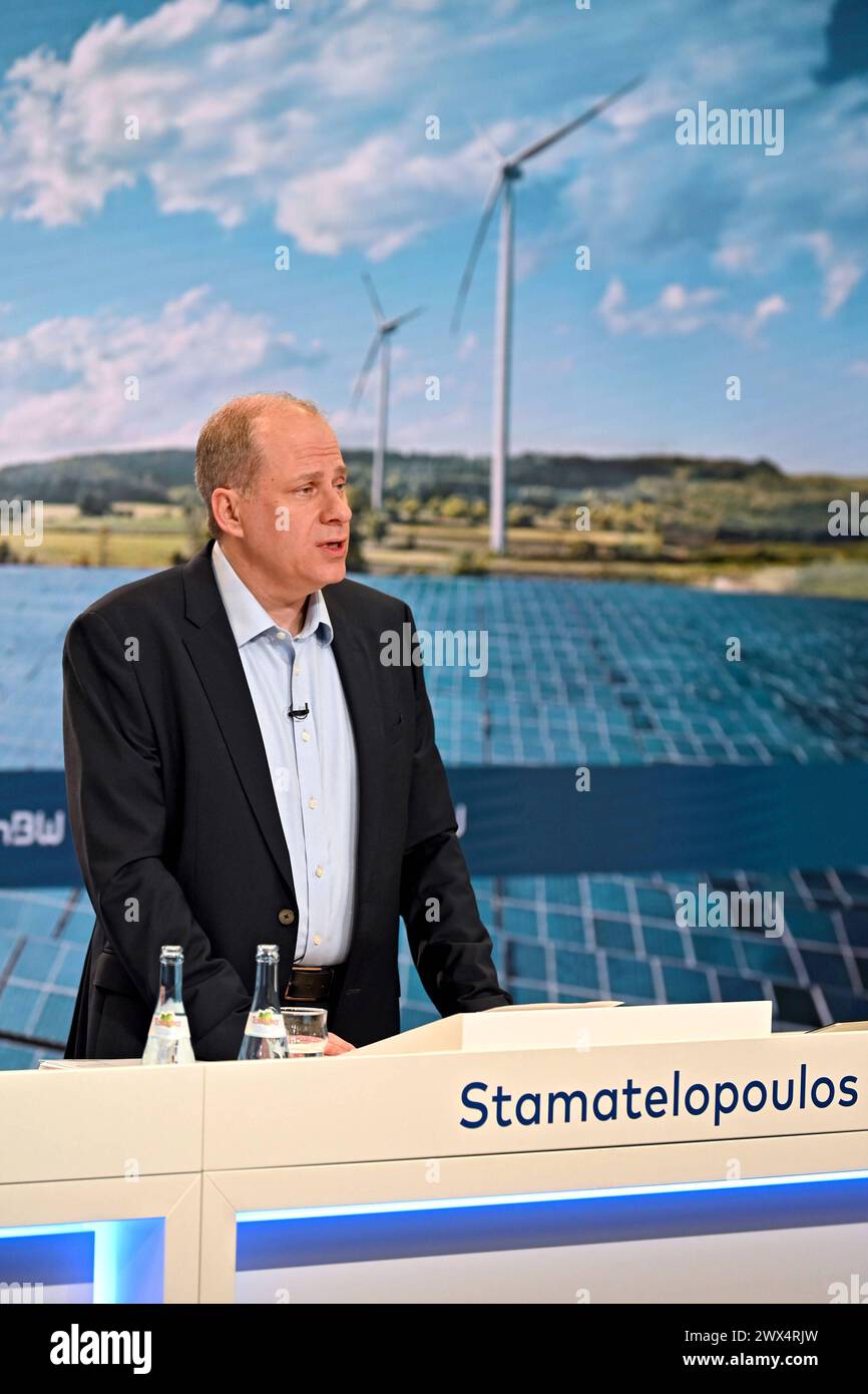 EnBW AG - Bilanzpresssekonferenz 2024. Georg Nikolaus Stamatelopoulos ...
