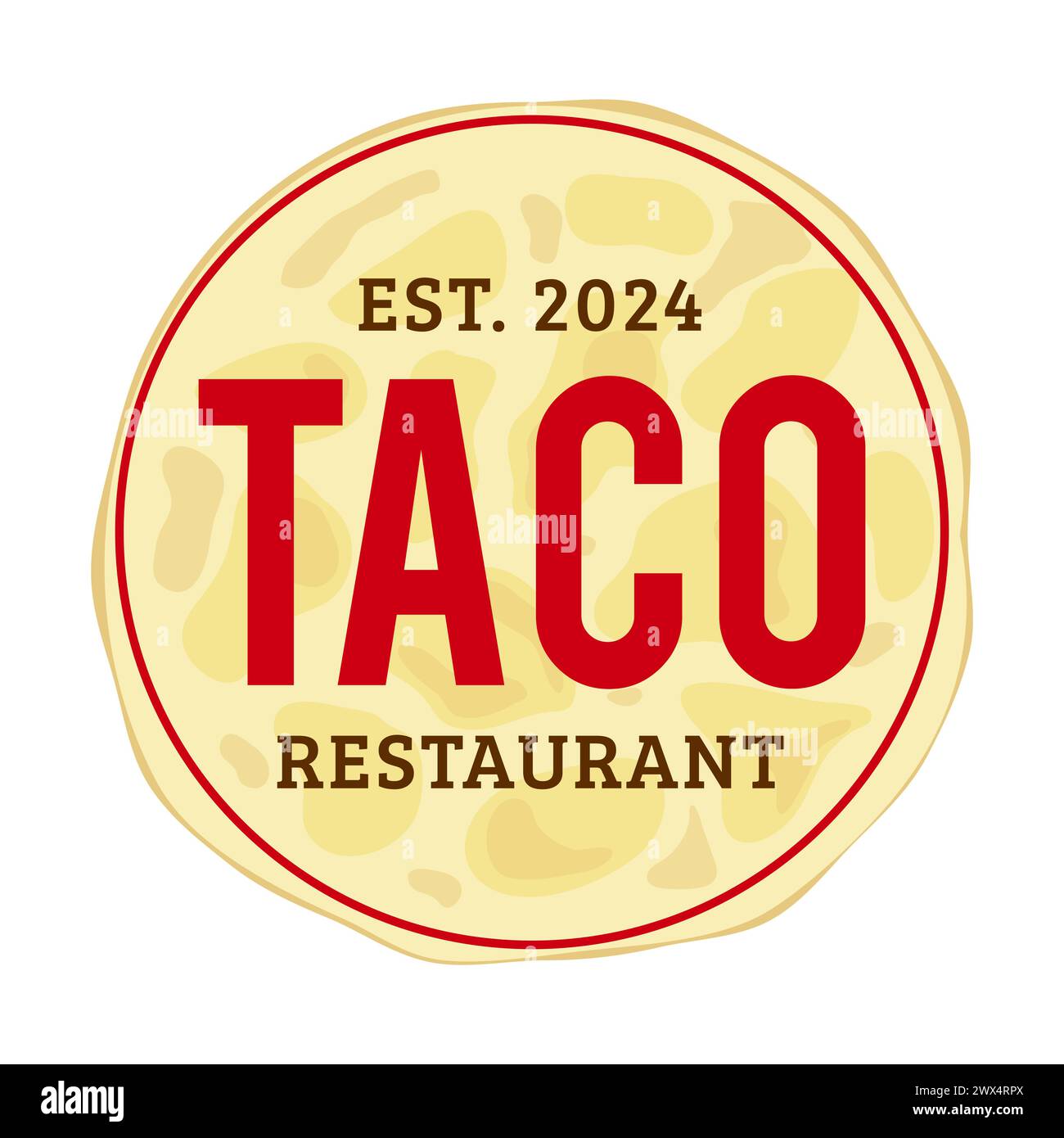 Taco or Tortilla Restaurant Logo Stock Vector Image & Art - Alamy