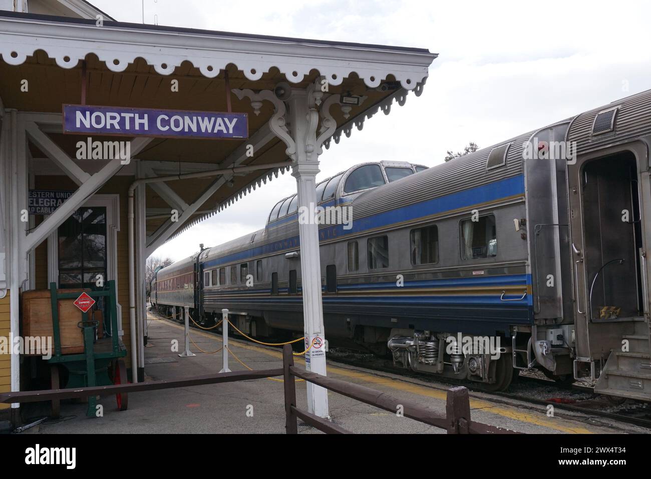 North Conway railway station, New Hampshire Stock Photo - Alamy