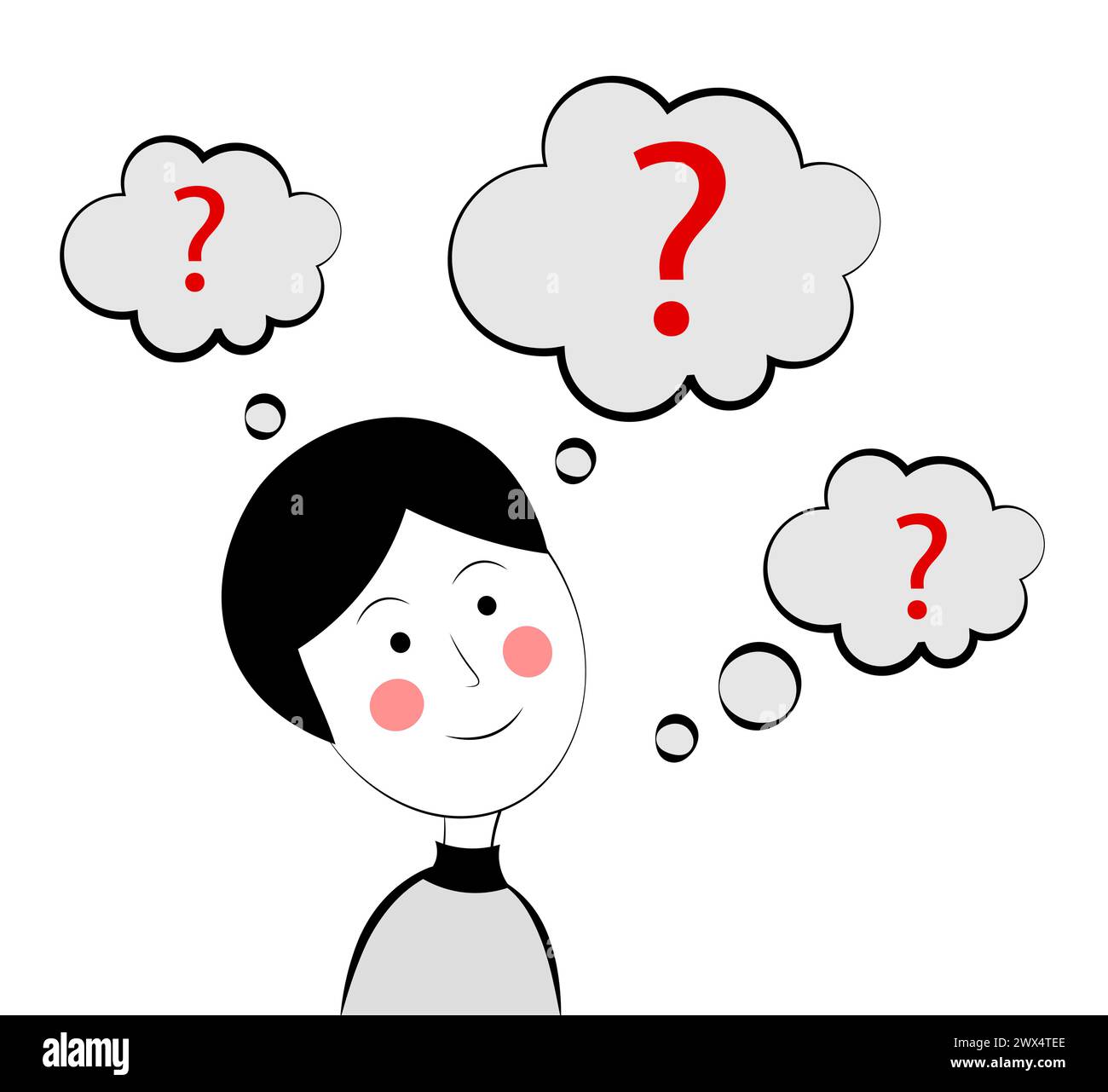 Young adult question mark Stock Vector Images - Alamy