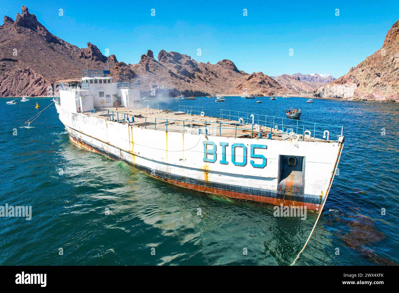 SAN CARLOS, MEXICO - MARCH 15: Aerial view of the "Suchiate" forest ...