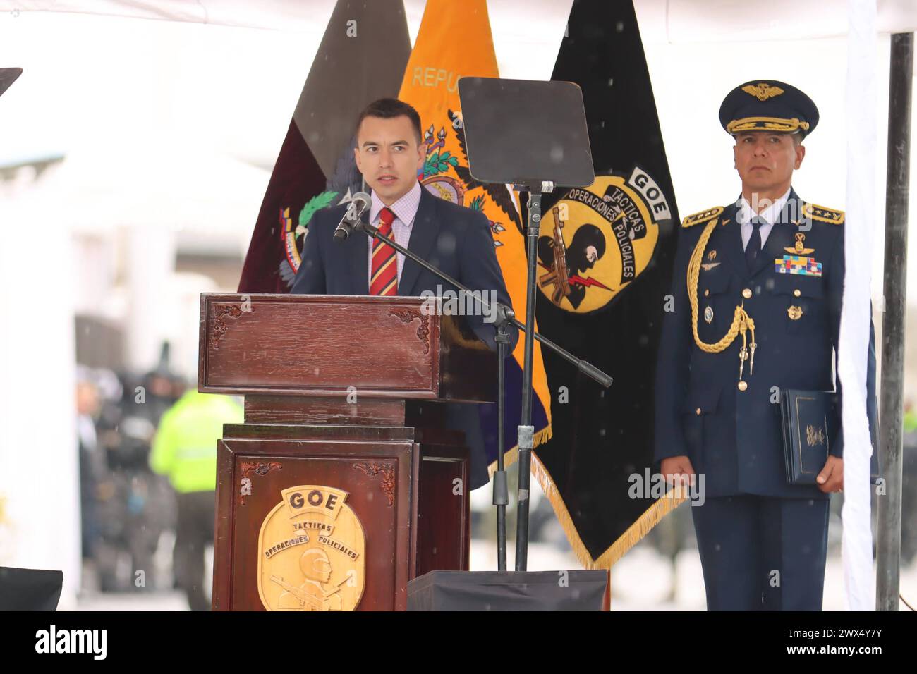 UIO-ANIVERSARIO-32-GOE Quito, 27 de marzo de 2024. El presidente Daniel ...