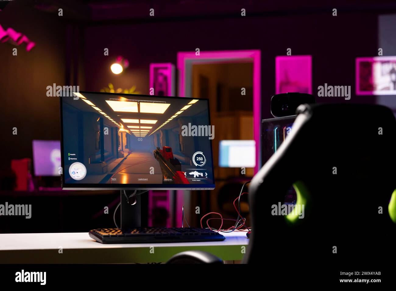 Empty gaming studio rgb led hi-res stock photography and images - Alamy