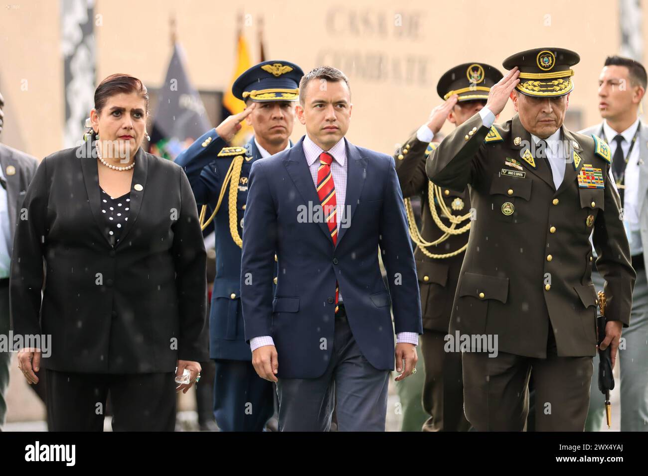 UIO-ANIVERSARIO-32-GOE Quito, 27 de marzo de 2024. El presidente Daniel ...