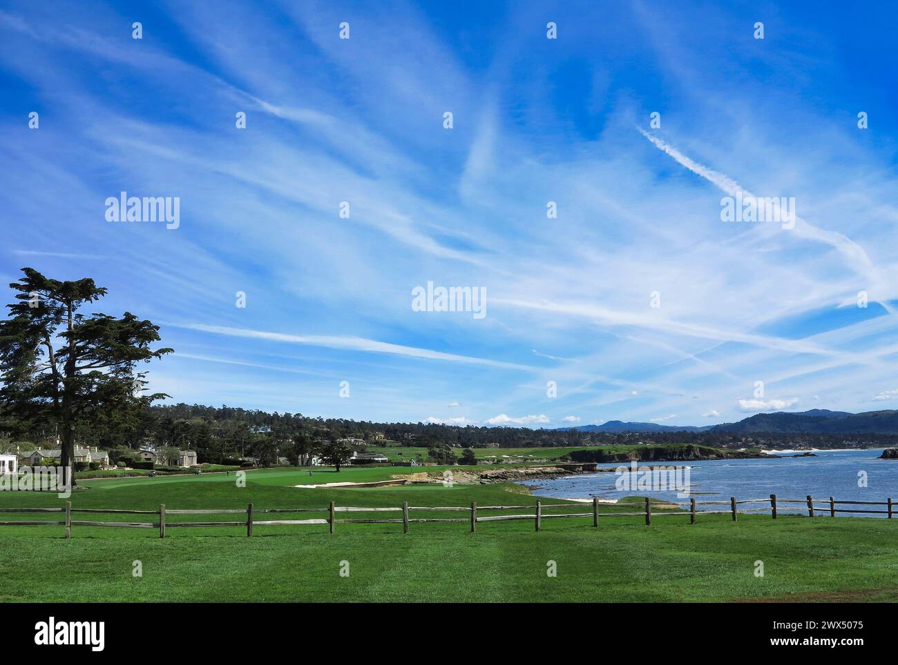 Pebble Beach, Monterey peninsula, California, USA - March 21st, 2024 A ...