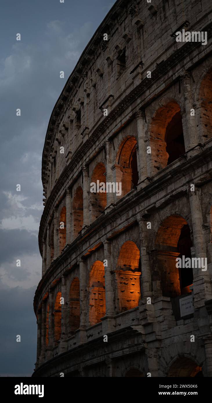 A magnificent photograph of the Colosseum of Rome, Italy existing ...