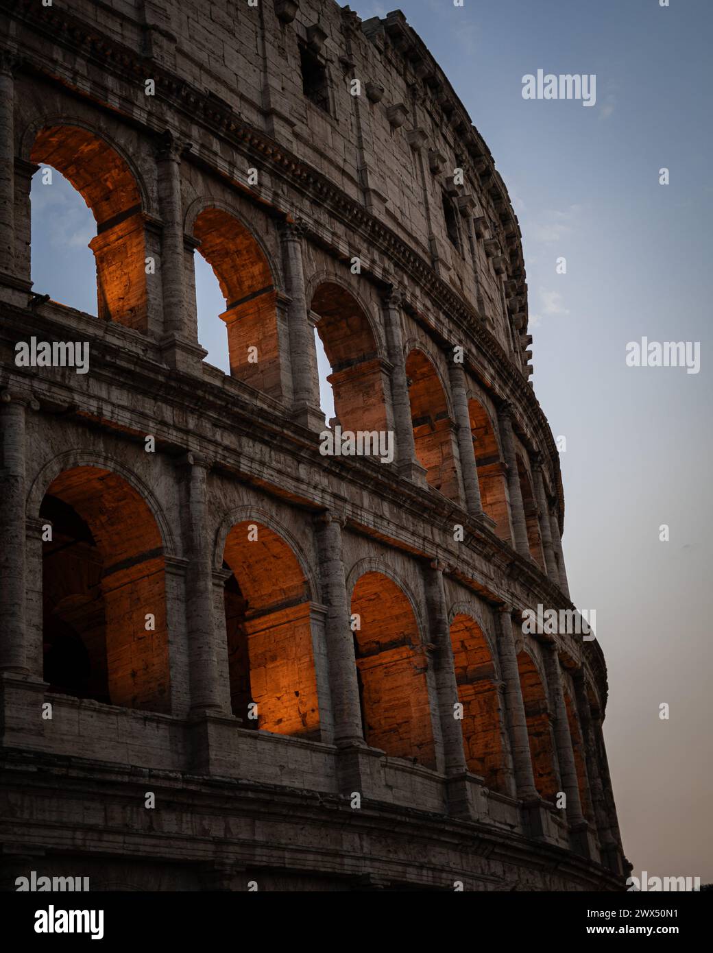 A magnificent photograph of the Colosseum of Rome, Italy existing ...