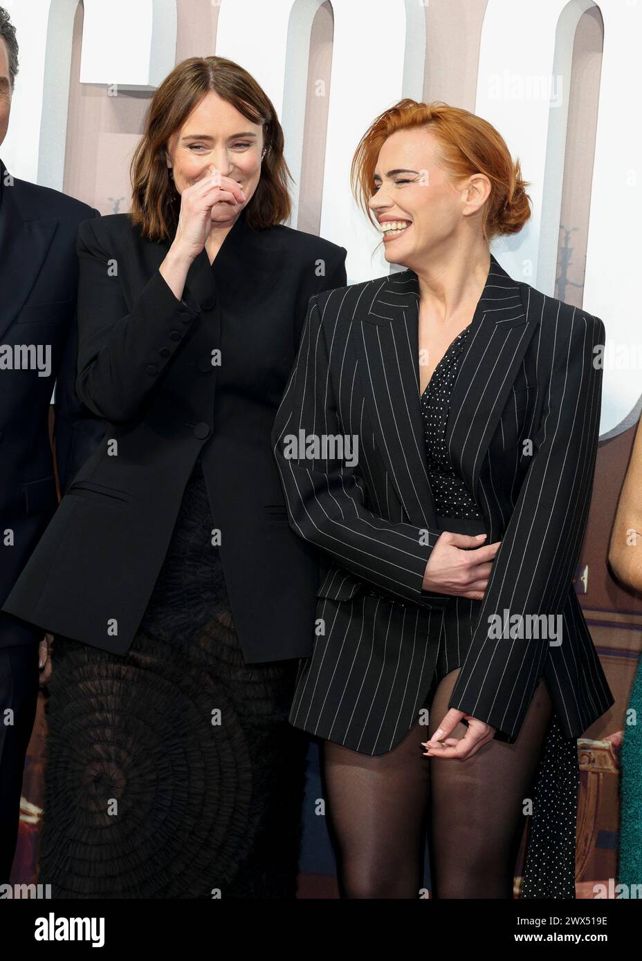 London, UK. 27th Mar, 2024. Keeley Hawes and Billie Piper attend the ...