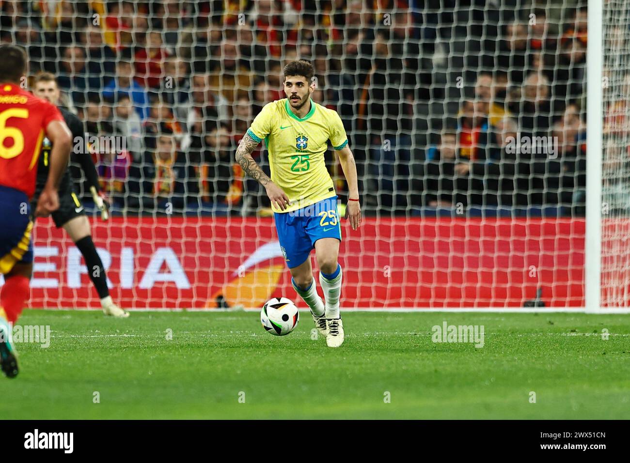 Madrid, Spain. 26th Mar, 2024. Lucas Beraldo (BRA) Football/Soccer ...