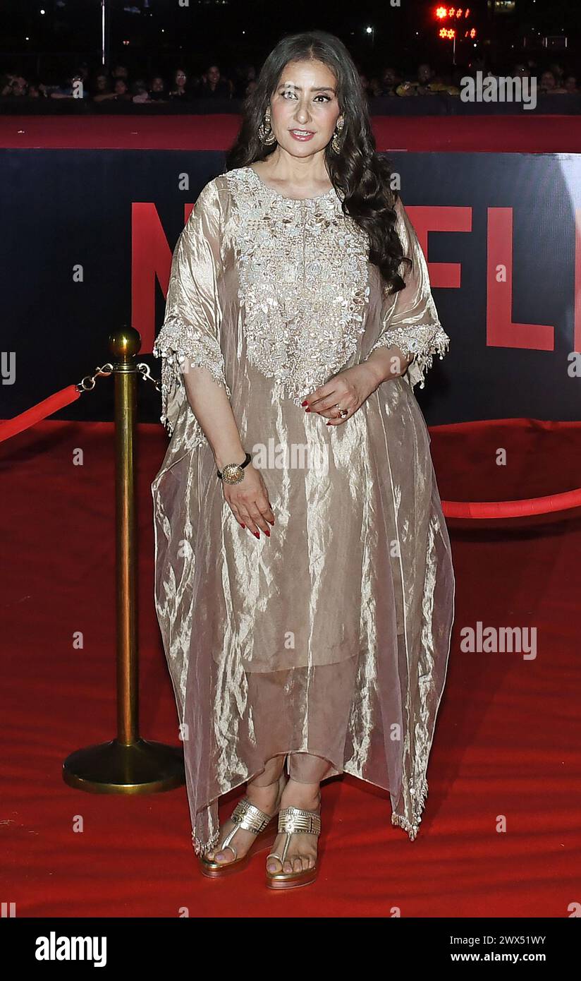 Mumbai, India. 27th Mar, 2024. Nepalese actress Manisha Koirala poses ...