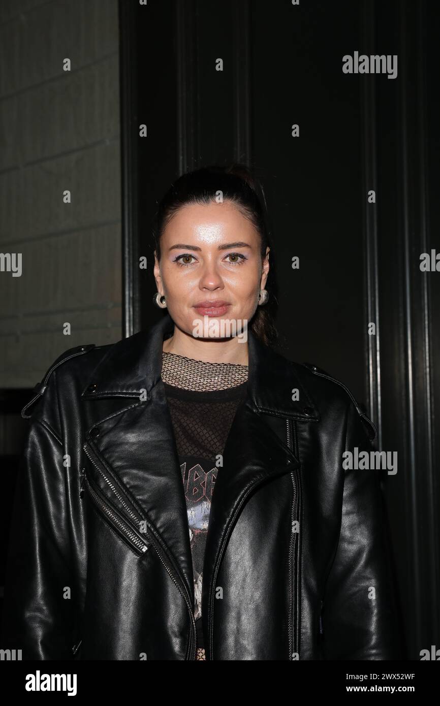 Mayfair, London, UK. 27/03/2024, British DJ and radio presenter Sarah ...