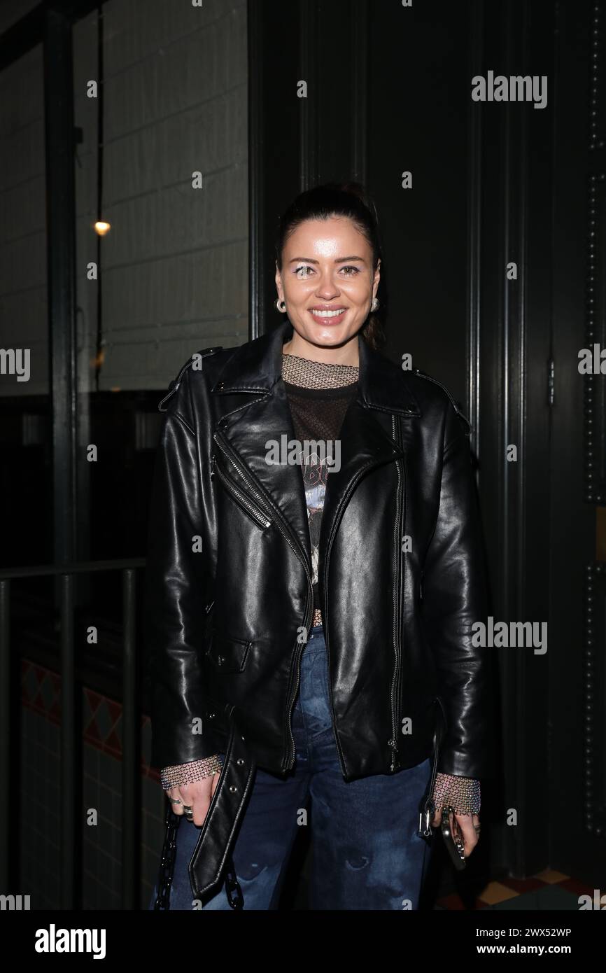 Mayfair, London, UK. 27/03/2024, British DJ and radio presenter Sarah ...