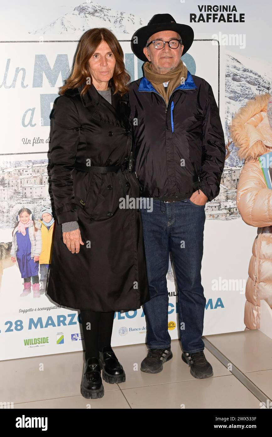 Rome, Italy. 27th Mar, 2024. Camilla Nesbitt (l) and Pietro Valsecchi ...