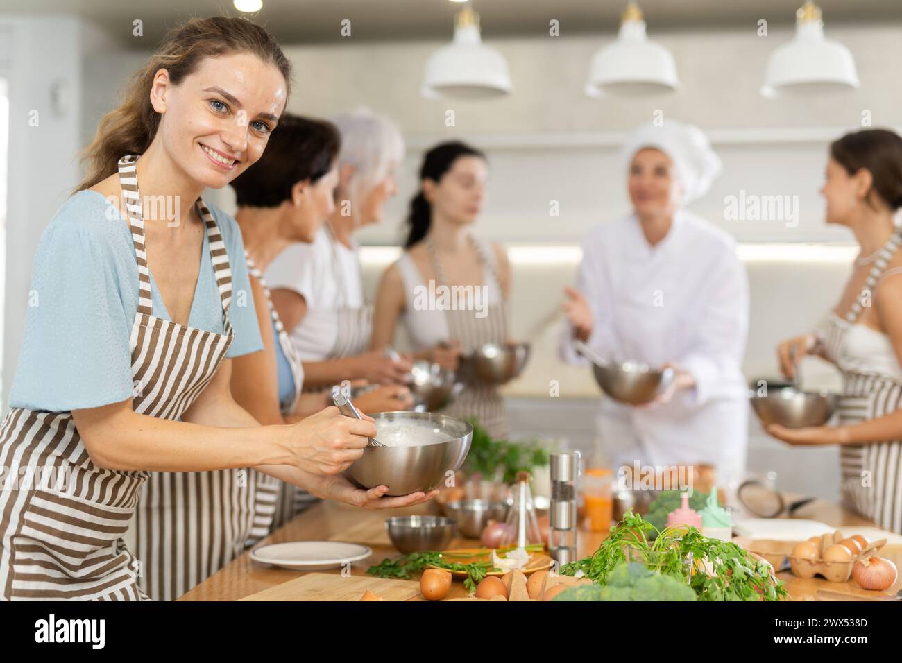 Woman caucasian young cook hi-res stock photography and images - Alamy