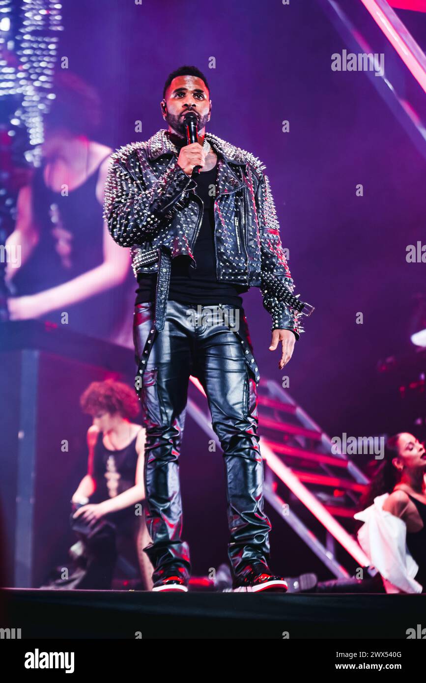 Milan, Italy. 27th Mar, 2024. Milan, Jason Derulo performs in concert ...