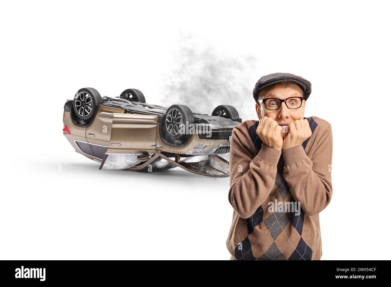 Terrified tension Cut Out Stock Images & Pictures - Alamy