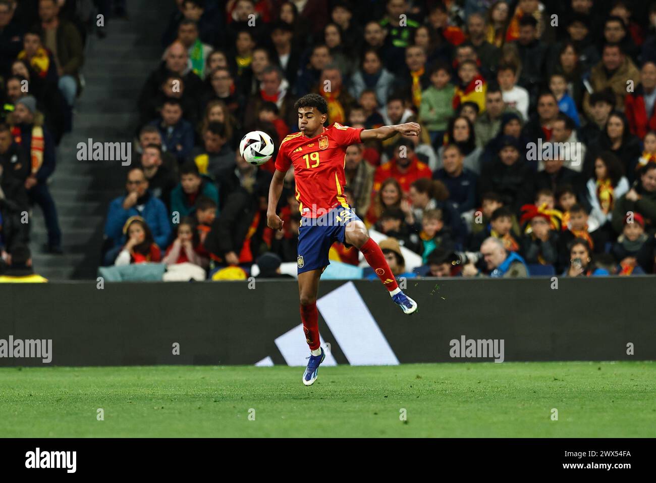 Madrid, Spain. 26th Mar, 2024. Lamine Yamal (ESP) Football/Soccer ...