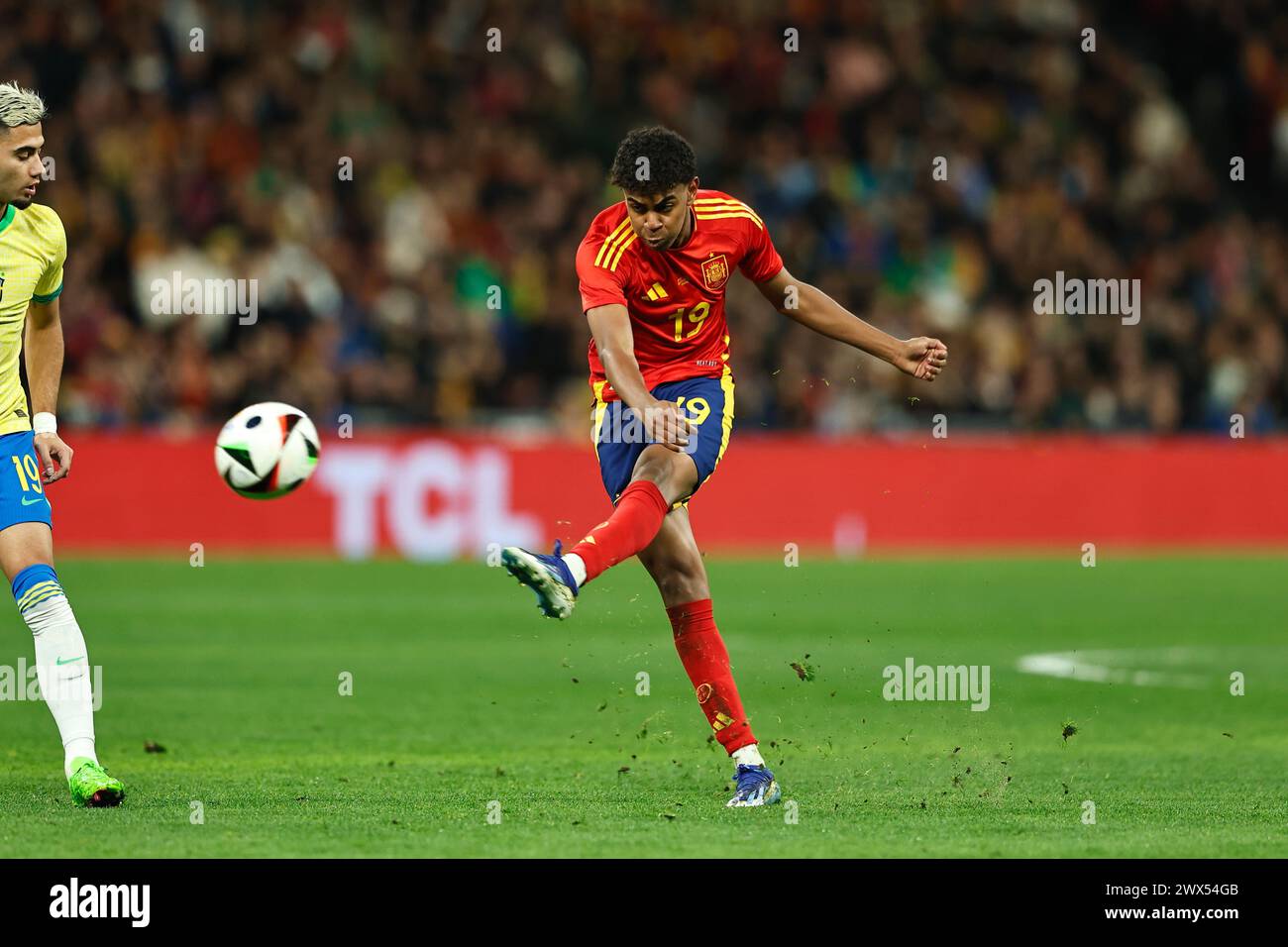 Madrid, Spain. 26th Mar, 2024. Lamine Yamal (ESP) Football/Soccer ...
