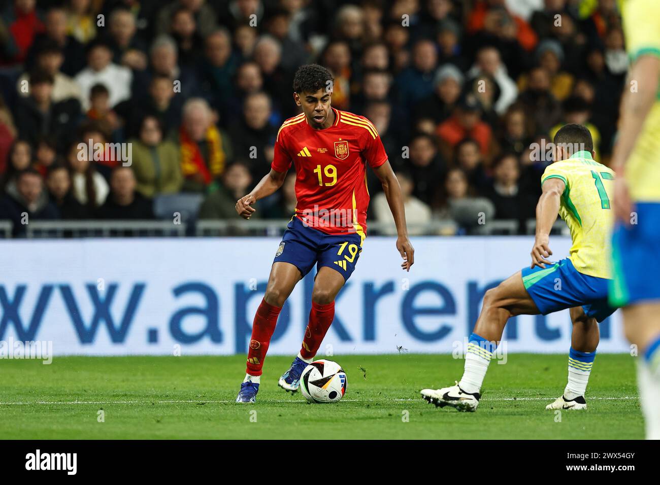 Madrid, Spain. 26th Mar, 2024. Lamine Yamal (ESP) Football/Soccer ...