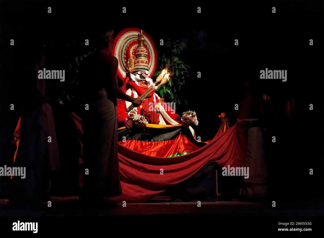 Kathakali dance. Bhava Bhavanam Festival. September 2009. Chenna Stock ...