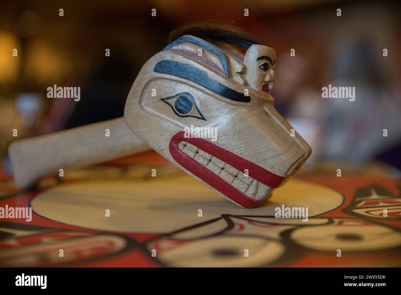 Native American Rattle And Drum Stock Photo - Alamy