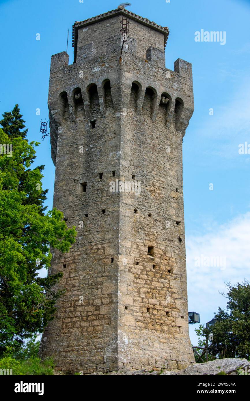 San marino montale tower hi-res stock photography and images - Alamy