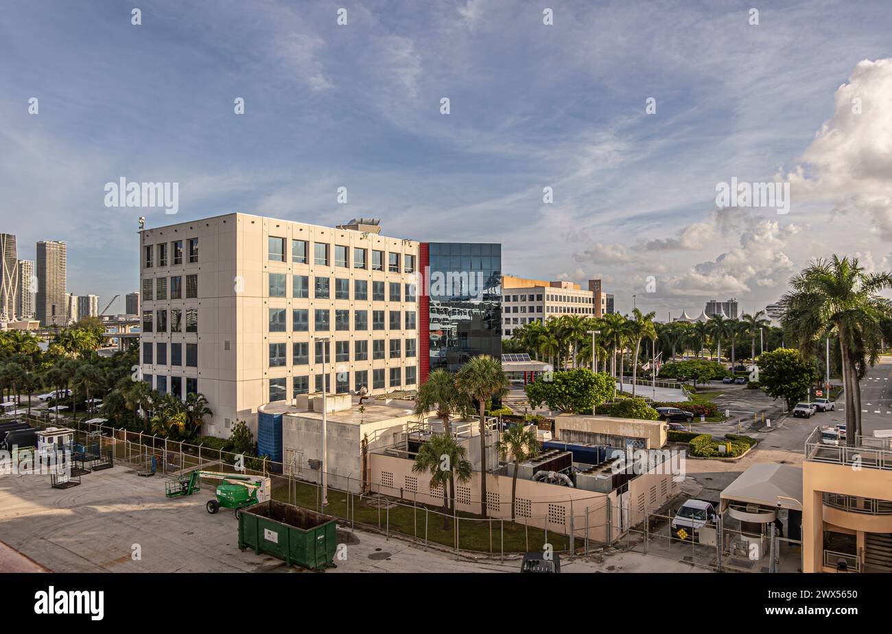 Miami, Florida, USA - July 29, 2023: Royal Caribbean Group building in ...