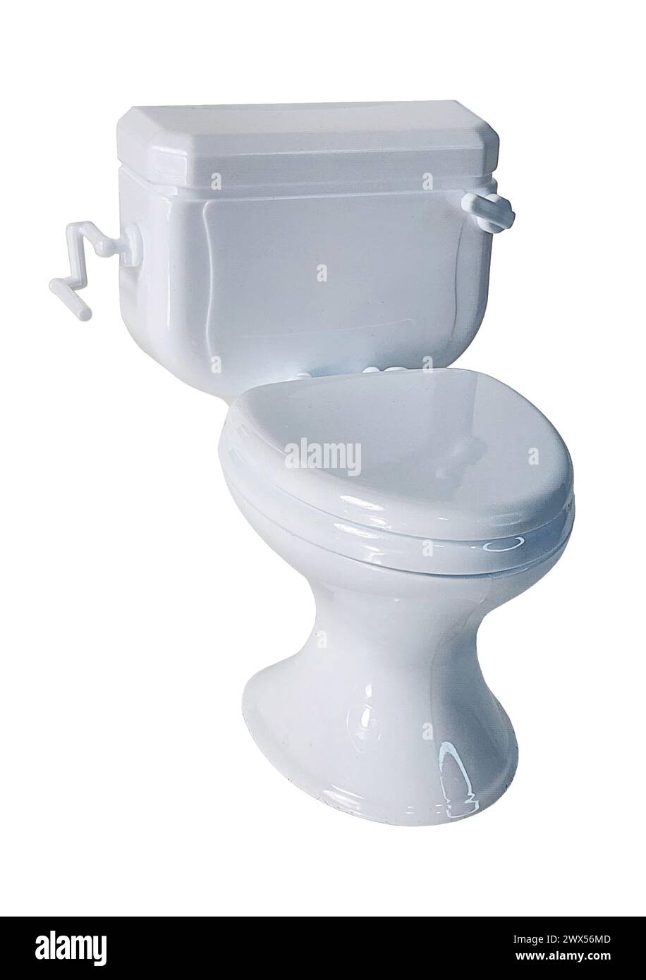 Plain white toilet Stock Photo - Alamy
