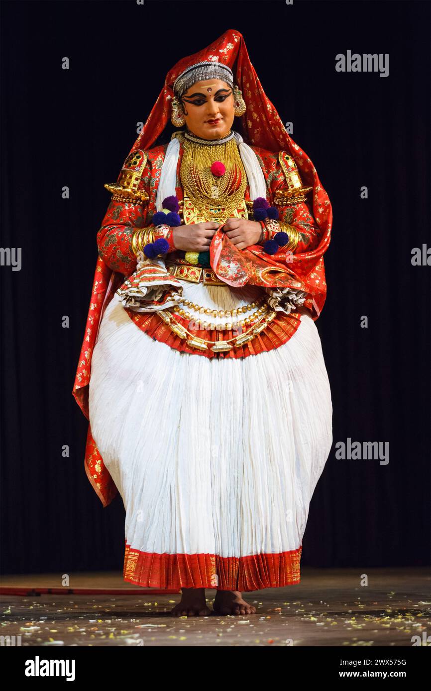Kathakali dance. Bhava Bhavanam Festival. September 2009. Chenna Stock ...