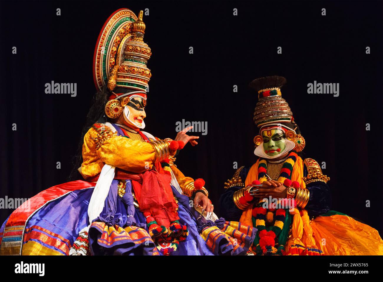 Kathakali dance. Bhava Bhavanam Festival. September 2009. Chenna Stock ...