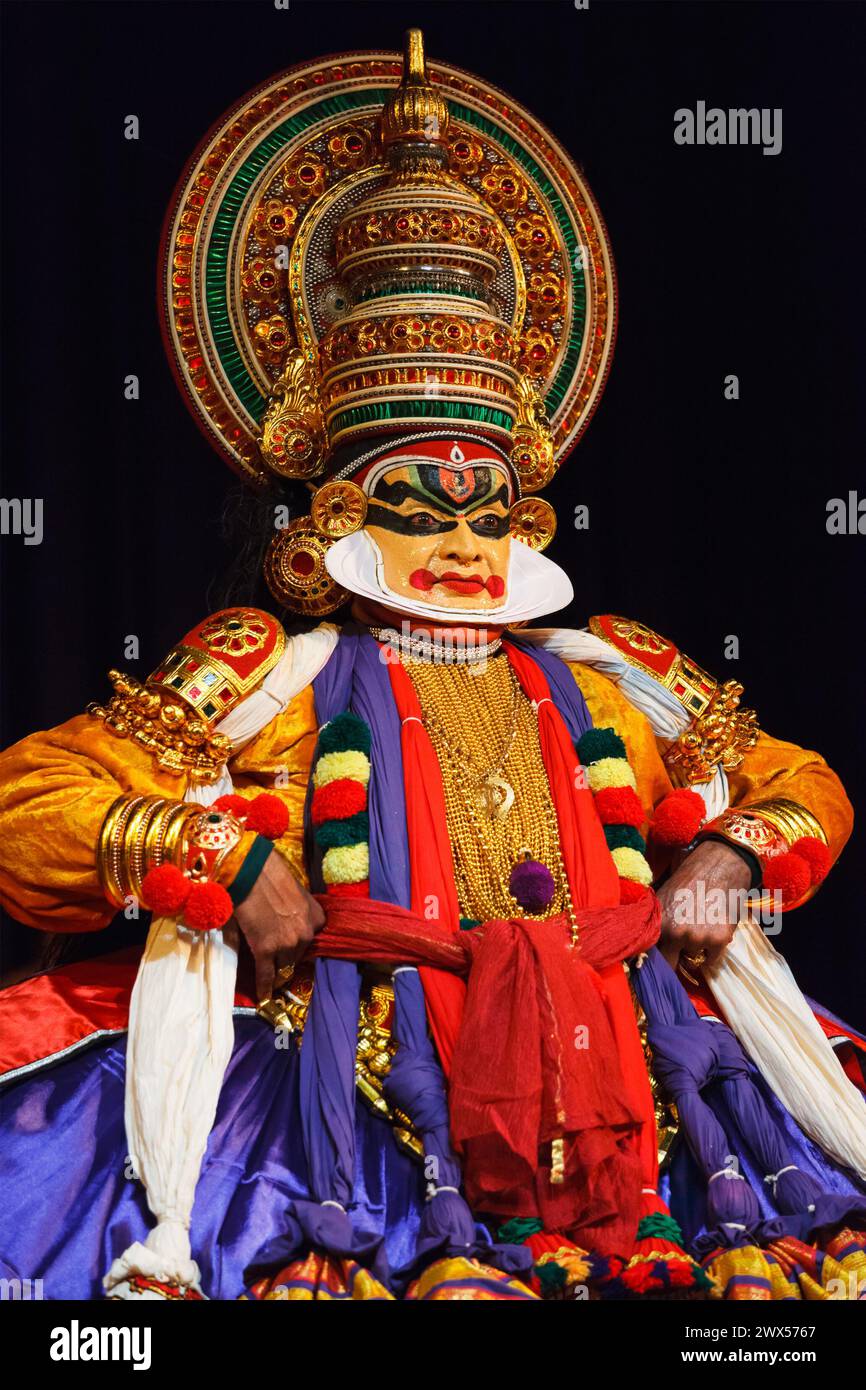 Kathakali dance. Bhava Bhavanam Festival. September 2009. Chenna Stock ...