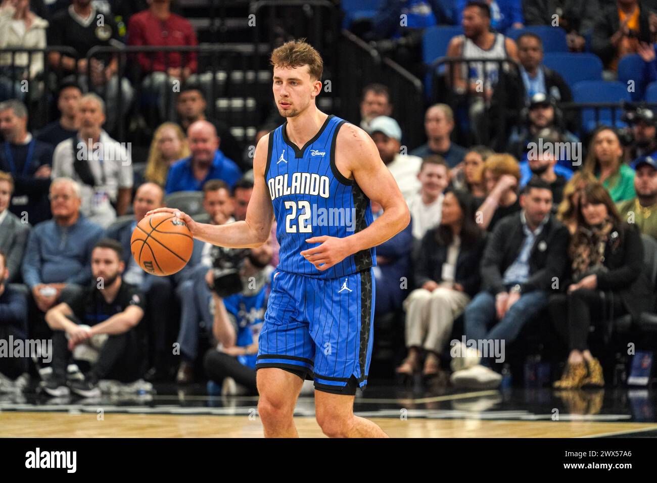 Orlando, Florida, USA, March 27, 2024, Orlando Magic's Franz Wagner #22 ...