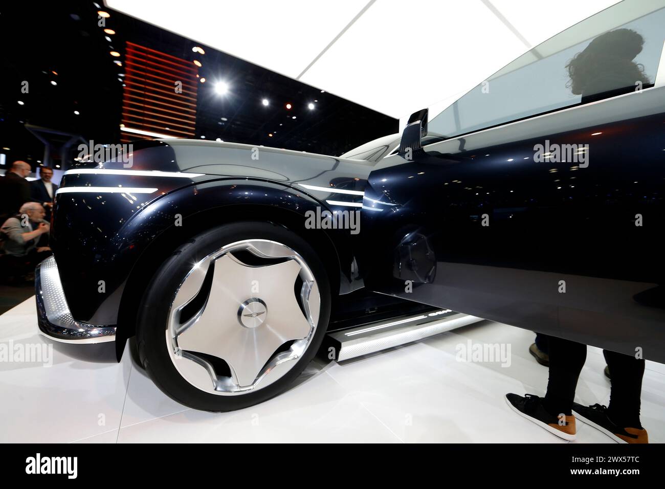 Genesis Neon Concept during press day at the New York International ...