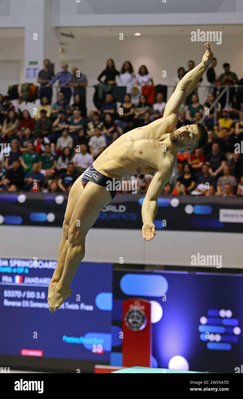 Berlin, Germany - March 24, 2024: Alexis JANDARD of France performs ...