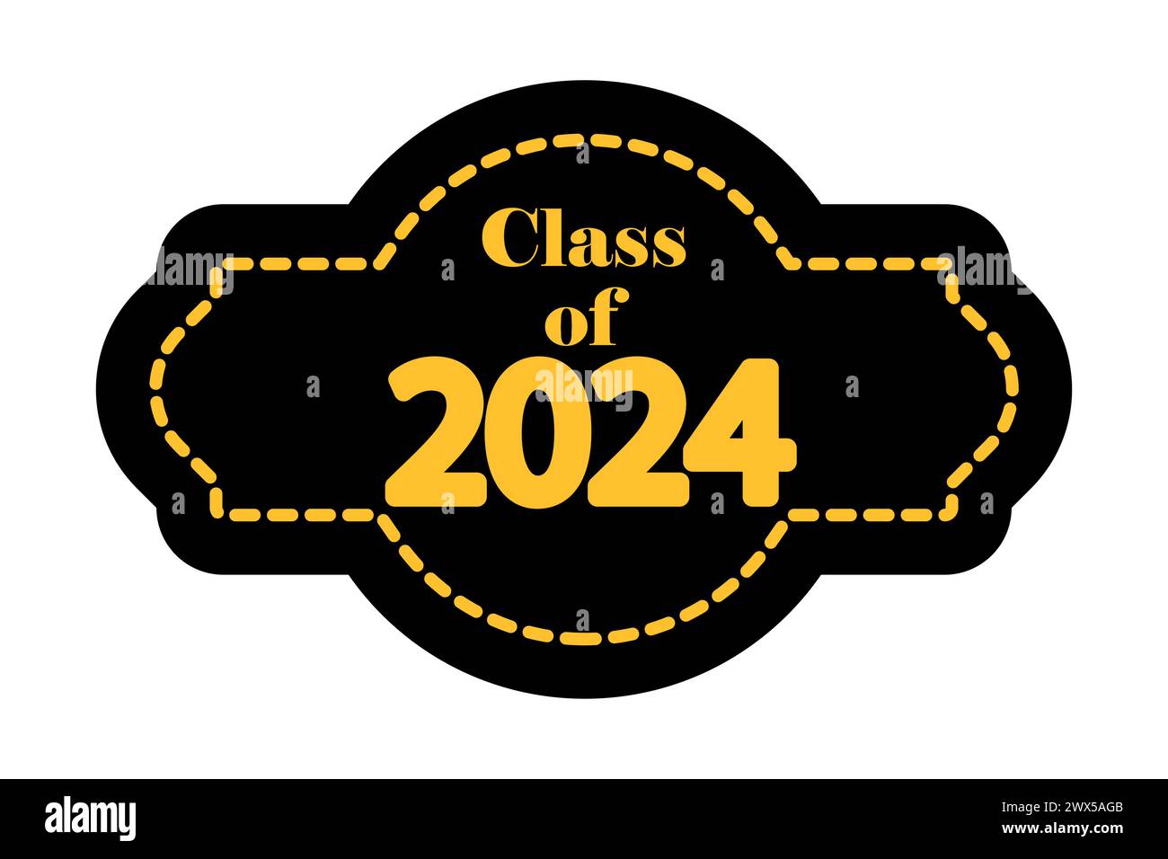 Vintage-inspired badge celebrating the Class of 2024. Vector ...
