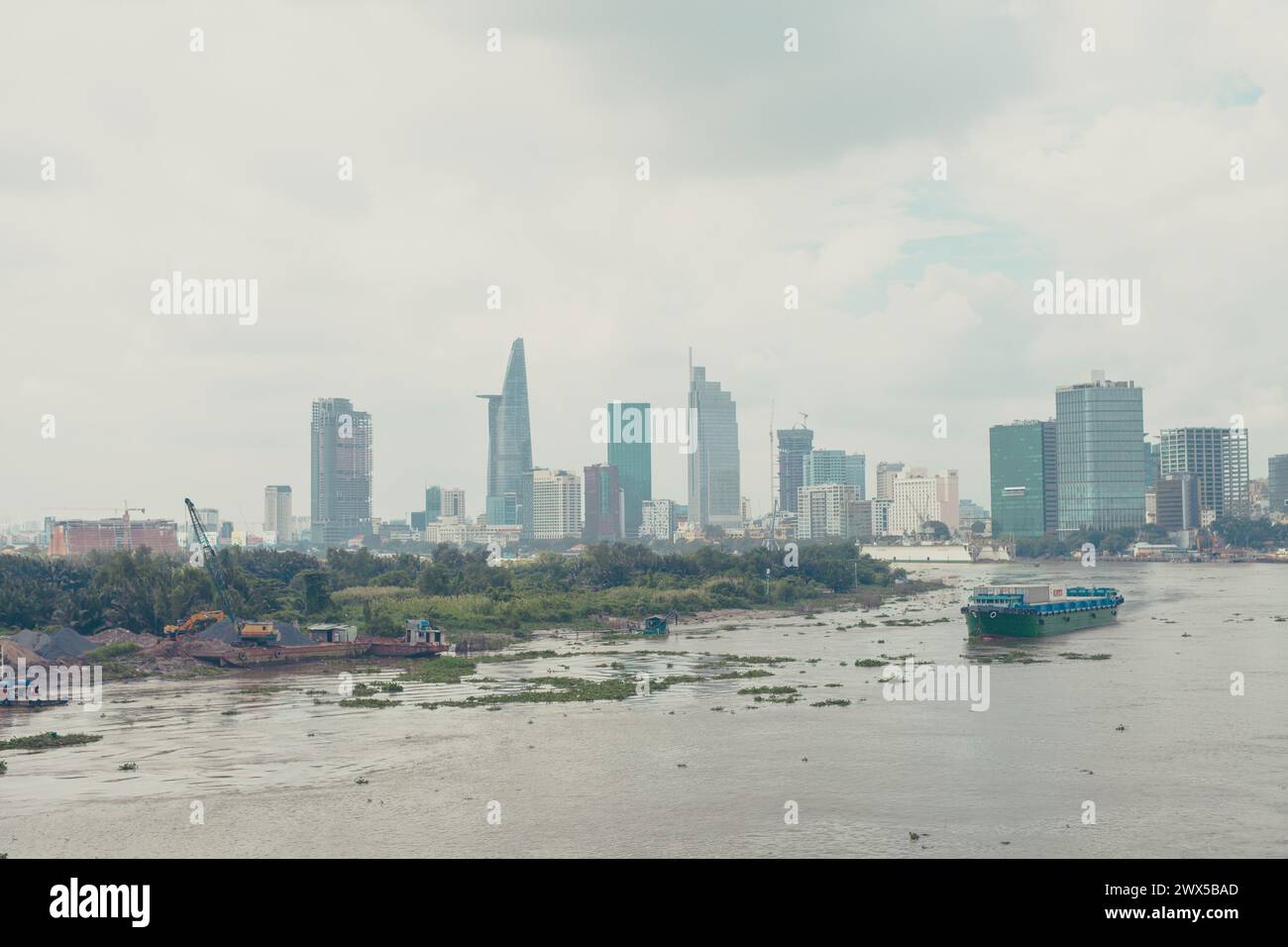 Ho Chi Minh City, Viet Nam, December 31st 2021: Morning at Ho Chi Minh ...