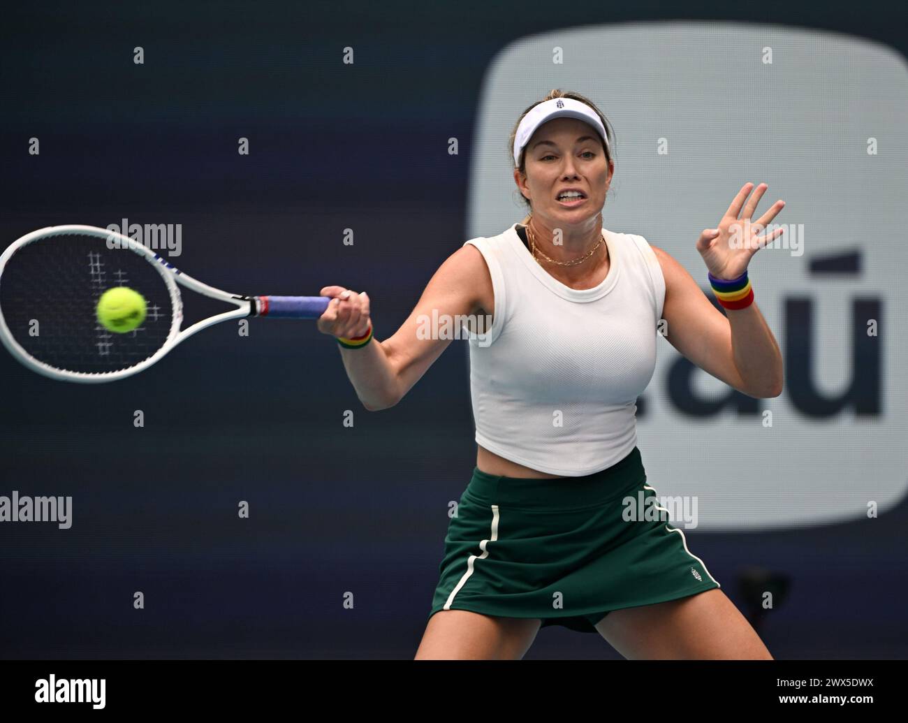 Miami Gardens FL, USA. 27th Mar, 2024. Danielle Collins Vs Caroline ...