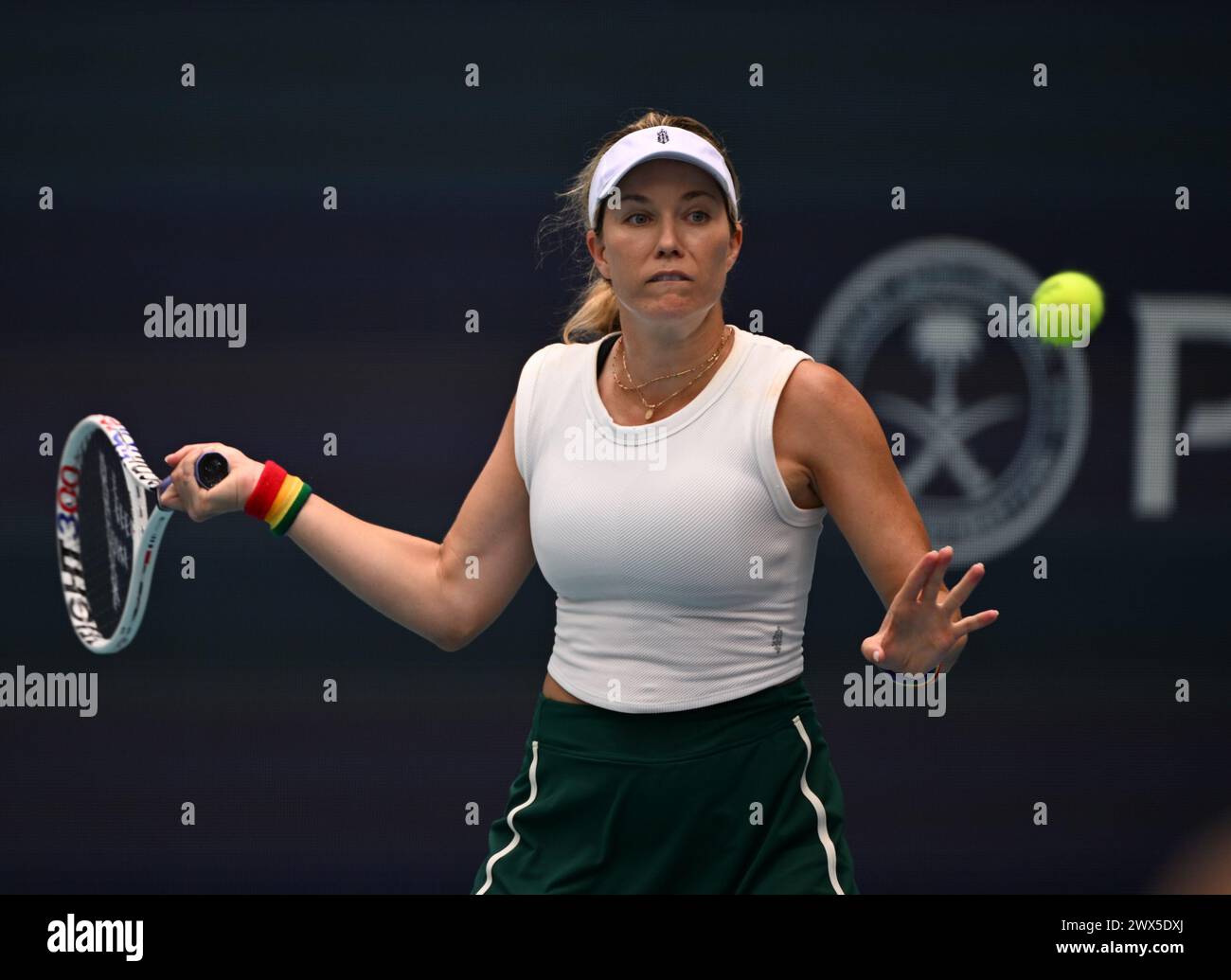 Miami Gardens FL, USA. 27th Mar, 2024. Danielle Collins Vs Caroline ...