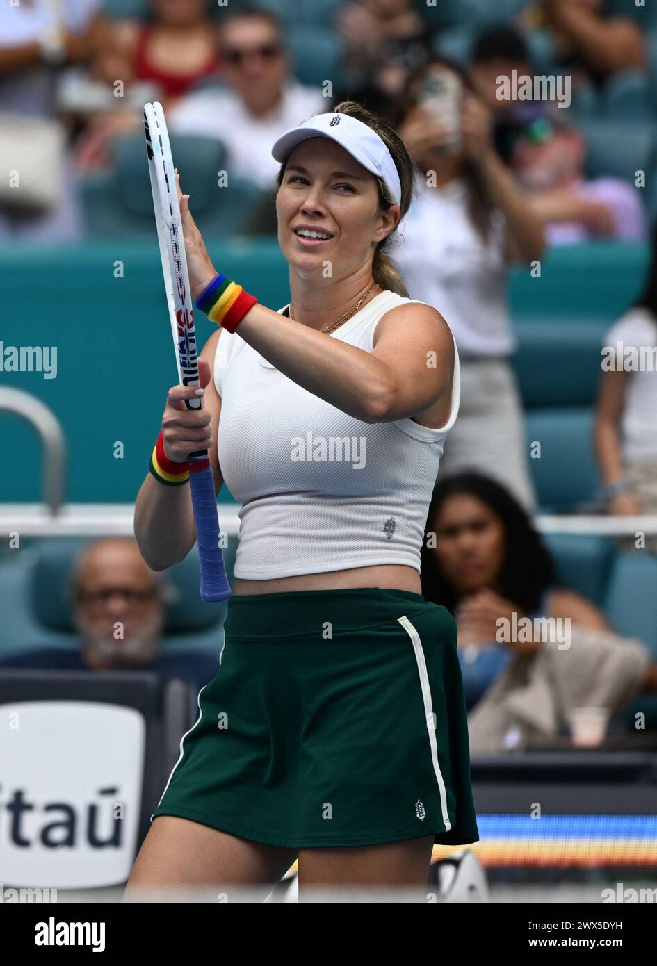 Miami Gardens FL, USA. 27th Mar, 2024. Danielle Collins Vs Caroline ...