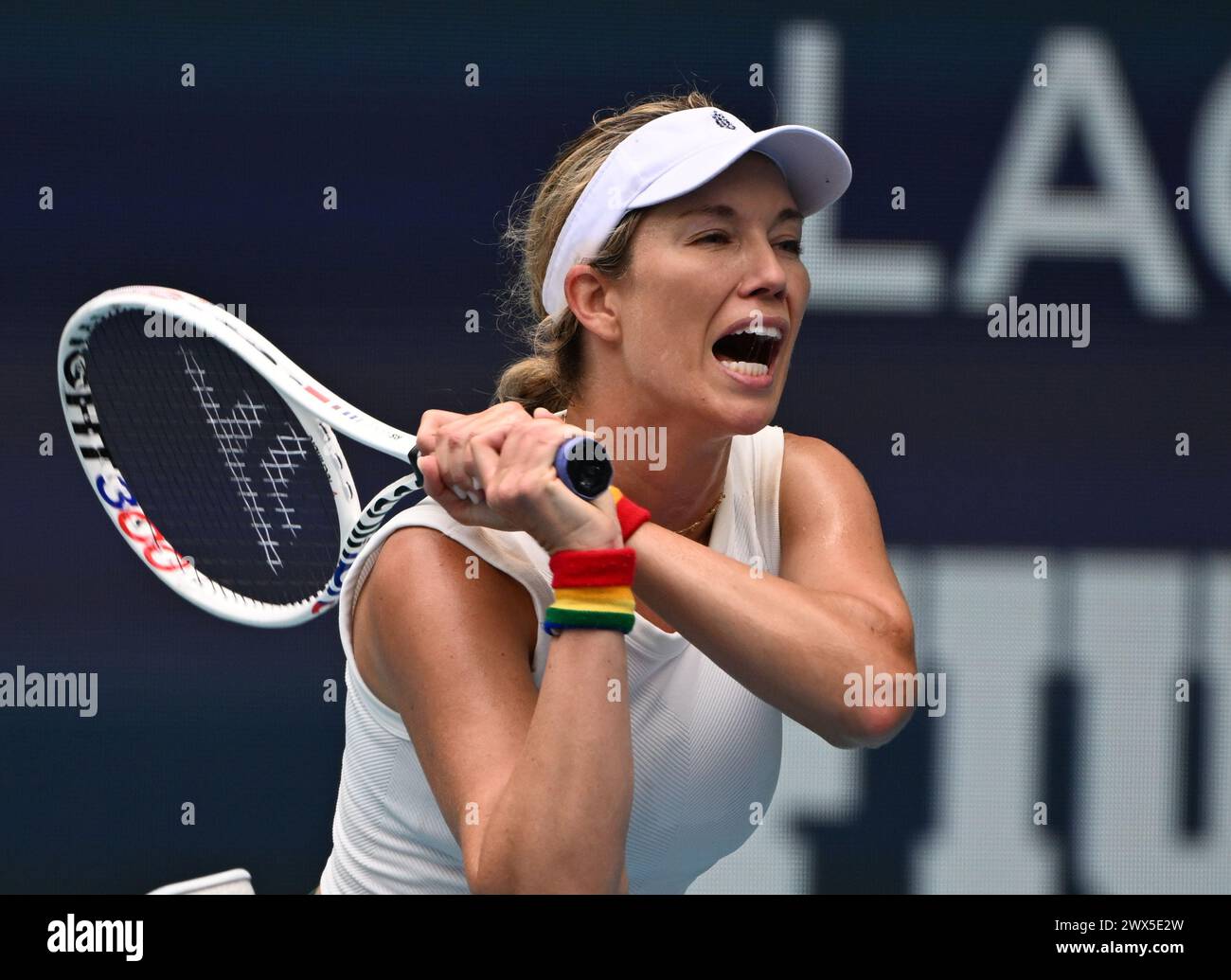 Miami Gardens FL, USA. 27th Mar, 2024. Danielle Collins Vs Caroline ...