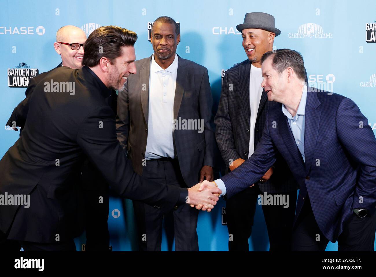 New York, United States. 27th Mar, 2024. Dwight Gooden and John Starks ...