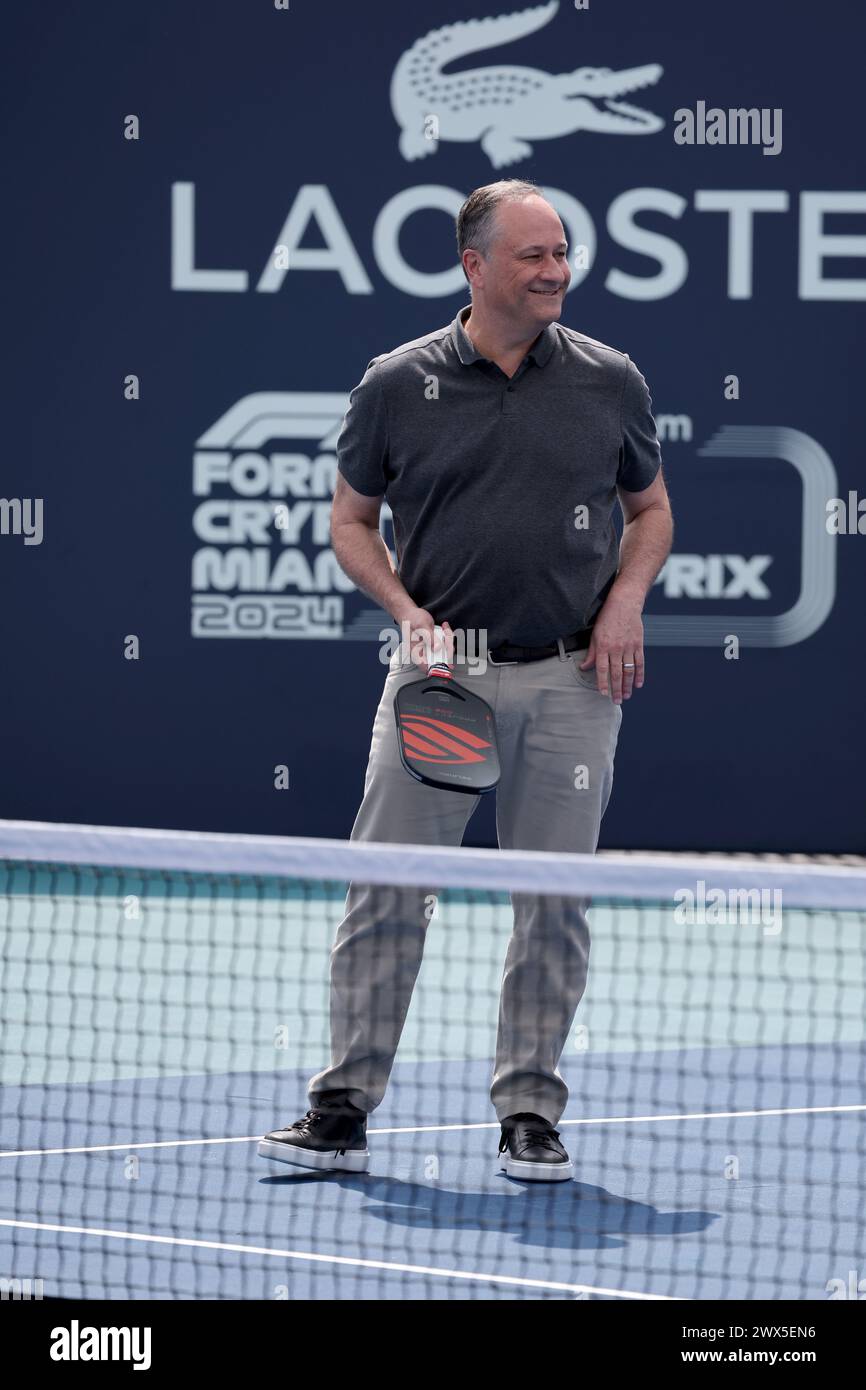 Miami Gardens, Florida, USA. 27th Mar, 2024. Second gentleman Doug ...