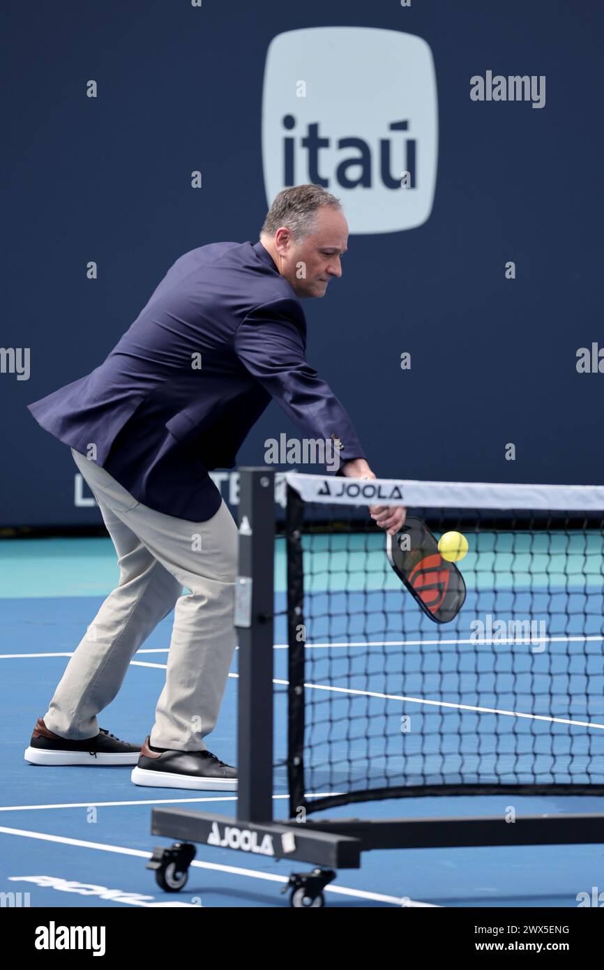 Miami Gardens, Florida, USA. 27th Mar, 2024. Second gentleman Doug ...